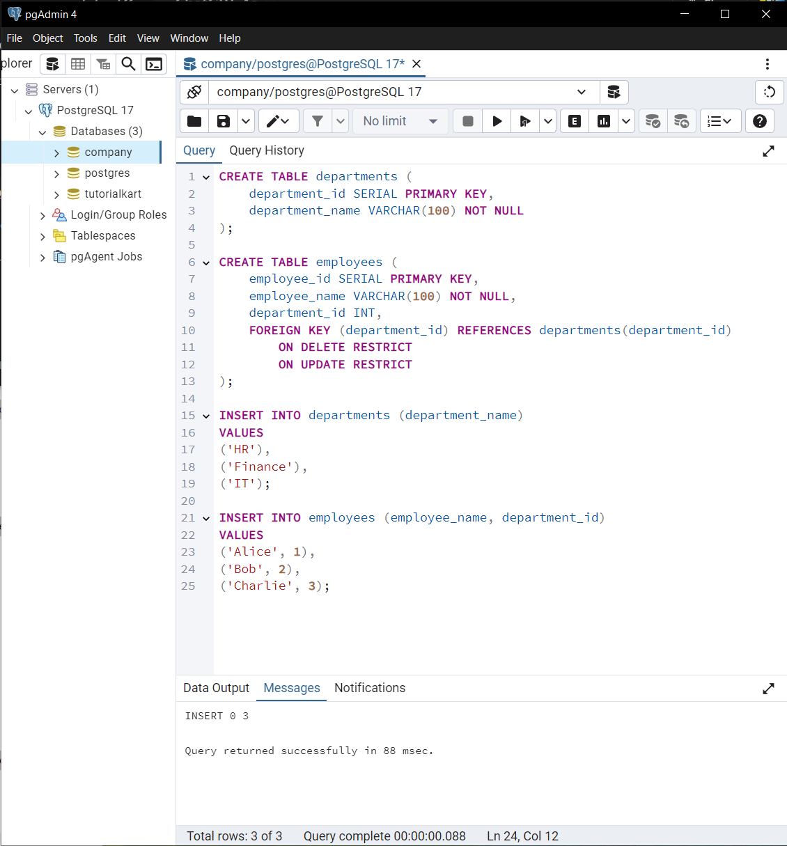 Postgresql Create Table With Foreign Key Examples