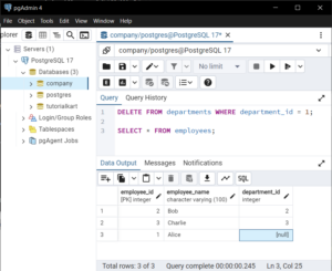 PostgreSQL - Create Table with Foreign Key - Examples