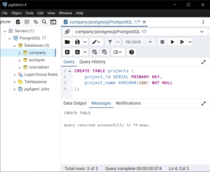 PostgreSQL - Create Table with Multiple Foreign Keys - Examples