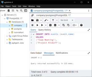 PostgreSQL - Create Table with Date Column - Examples