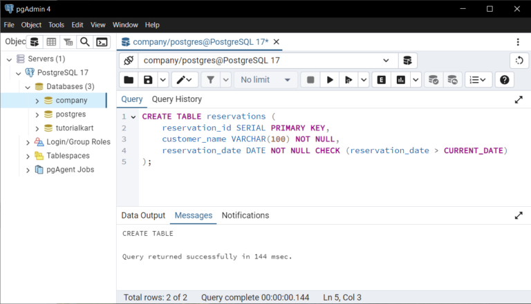 Postgresql Create Table With Date Column Examples 1458