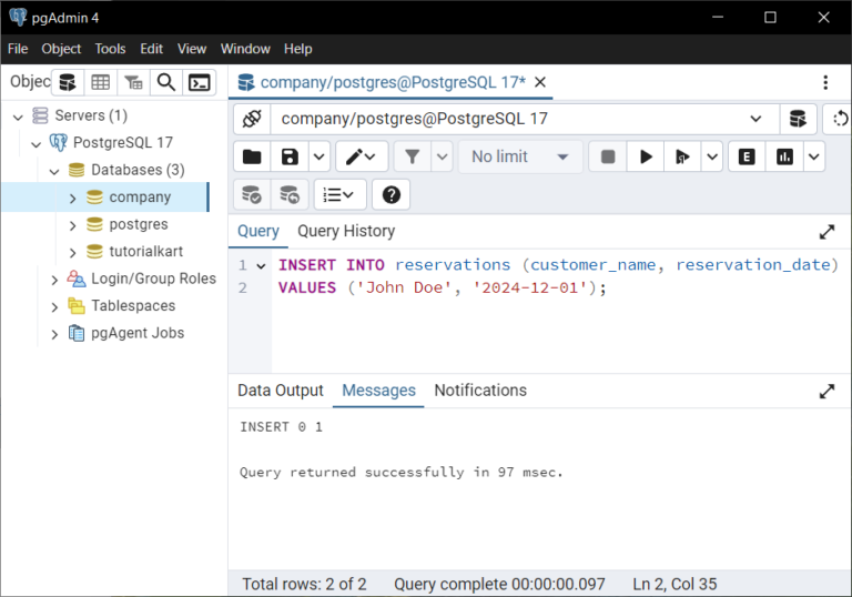 PostgreSQL - Create Table with Date Column - Examples