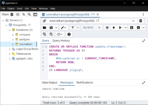 PostgreSQL - Create Table with Default Timestamp - Examples
