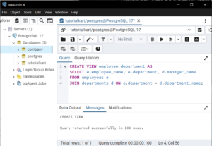 PostgreSQL - Views