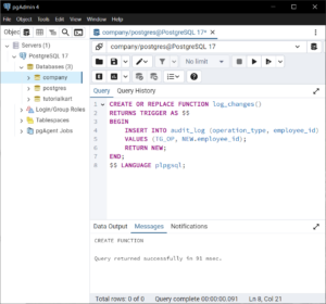 PostgreSQL - Triggers