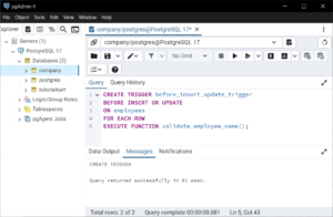PostgreSQL - Triggers
