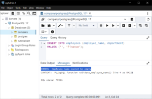 PostgreSQL - Triggers