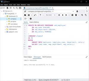 PostgreSQL - Stored Procedures