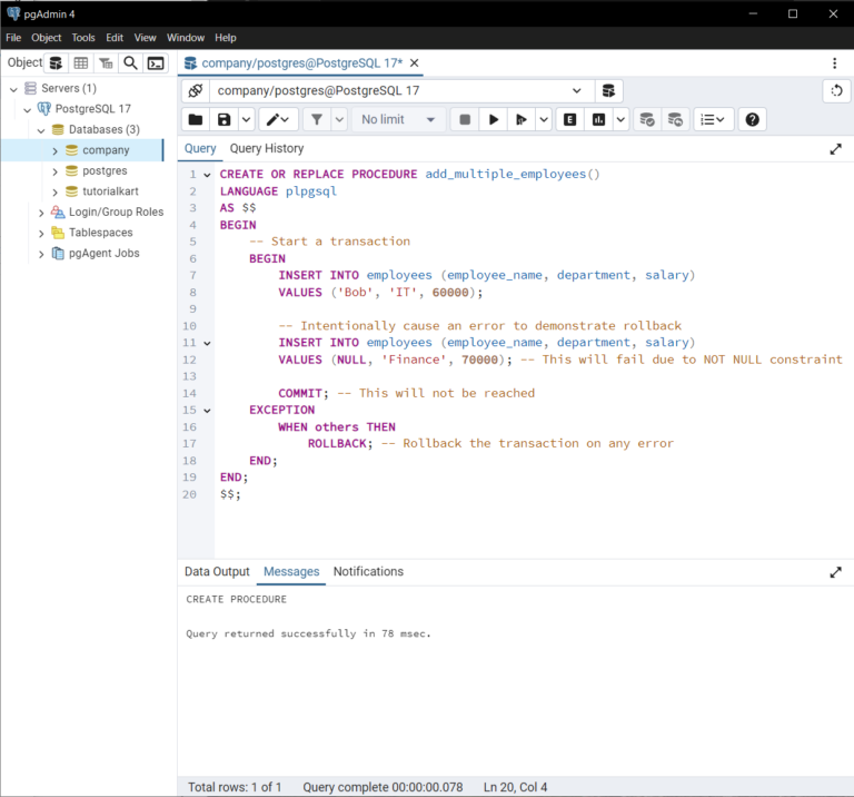 PostgreSQL - Stored Procedures PostgreSQL - Stored Procedures