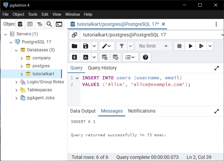 PostgreSQL - Insert Row if Not Exists in Table PostgreSQL - Insert Row if Not Exists in Table