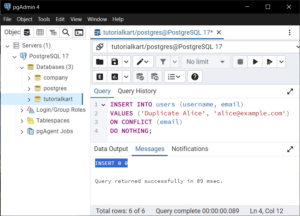 PostgreSQL - Insert Row if Not Exists in Table