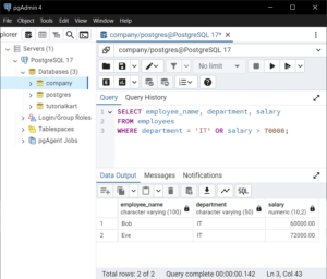 PostgreSQL - Select Query with WHERE Clause - Examples