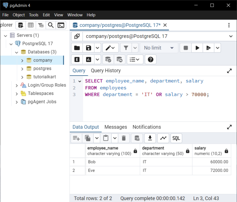 PostgreSQL - Select Query with WHERE Clause - Examples PostgreSQL - Select Query with WHERE Clause - Examples