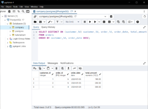 PostgreSQL - Select Distinct on One Column - Examples