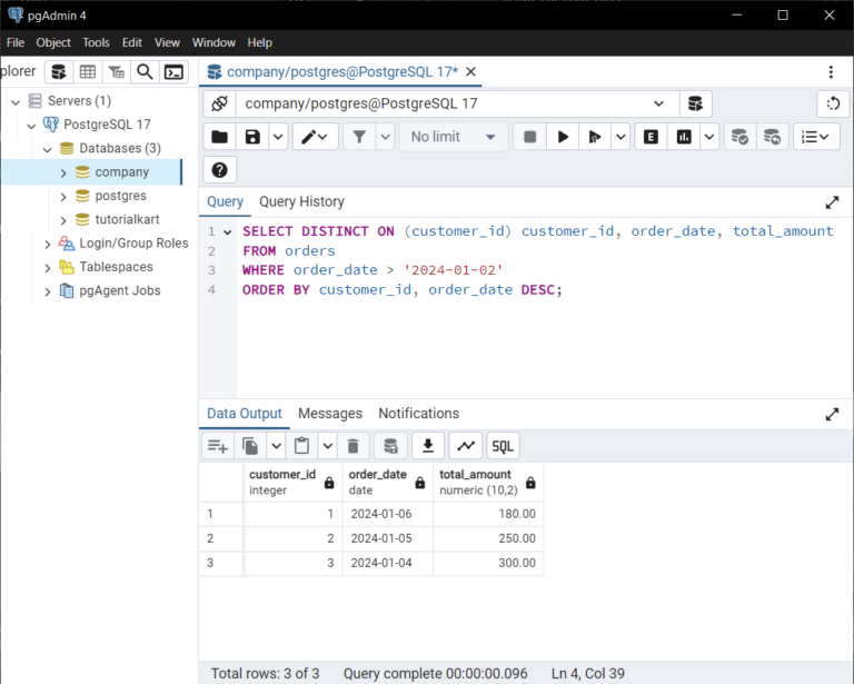PostgreSQL - Select Distinct on One Column - Examples PostgreSQL - Select Distinct on One Column - Examples