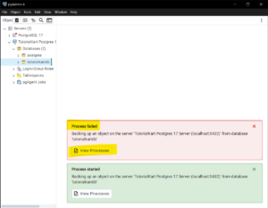 How to Back Up a Database in pgAdmin 4