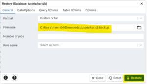 How to Restore a Database in pgAdmin 4