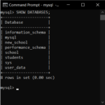 How to Select a DATABASE in MySQL? Command and Steps