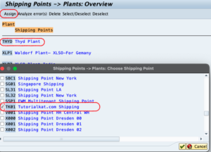 Shipping Point Determination in SAP