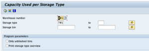 How to Display Warehouse Capacity?