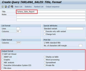 SAP Query Tutorial Step by Step