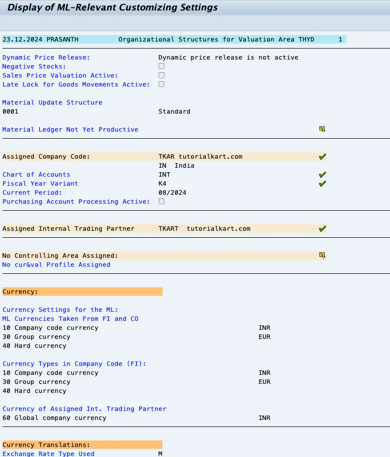 Activate SAP Material Ledger Step by Step