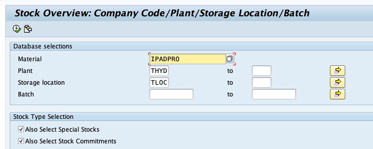 How to check Stock using MMBE?