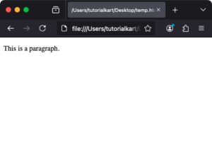 HTML Paragraphs Tutorial