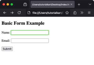 HTML form Tag