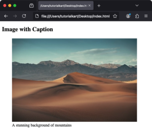 HTML figcaption Tag