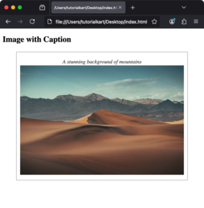HTML figcaption Tag