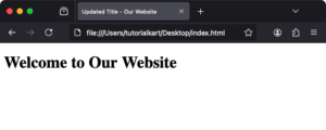 HTML title Tag
