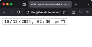 HTML Input Datetime-Local