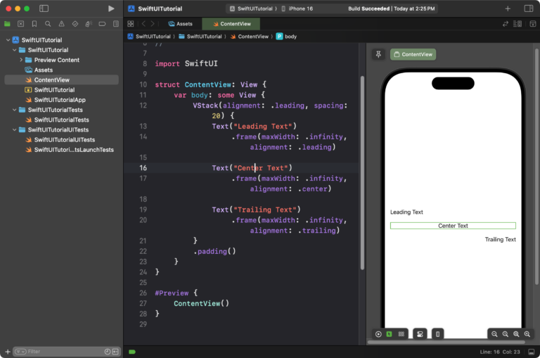 SwiftUI - Text Alignment SwiftUI - Text Alignment