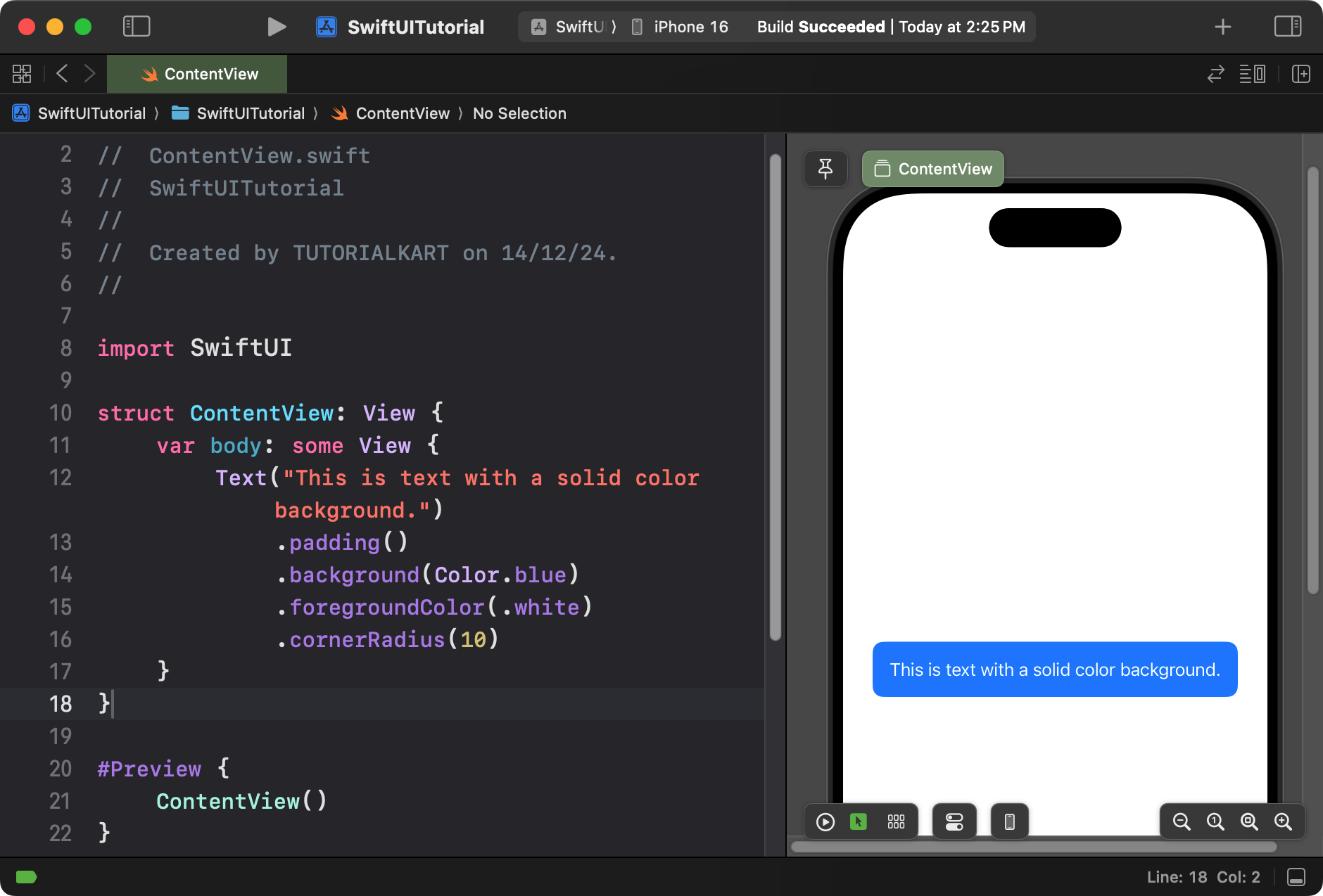 SwiftUI - Text Background - Examples [3]