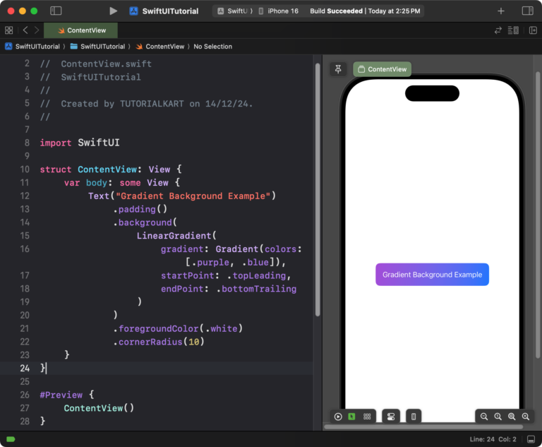 SwiftUI - Text Background - Examples [3]