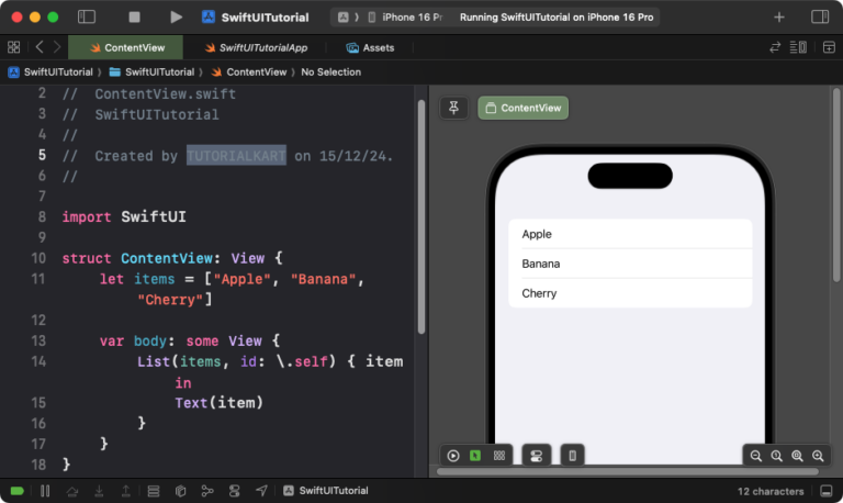 SwiftUI List - Syntax and Basic Examples [3]