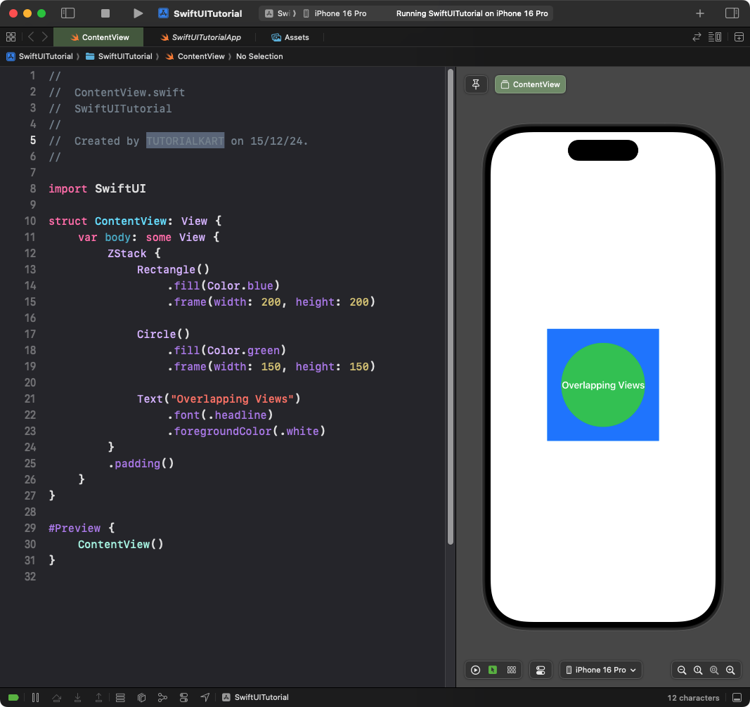 SwiftUI ZStack - Syntax and Examples [3]