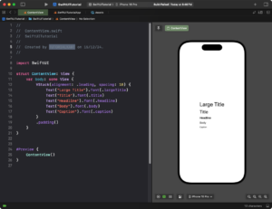 SwiftUI - Text Size - Examples [3]