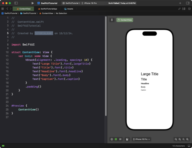 SwiftUI - Text Size - Examples [3]