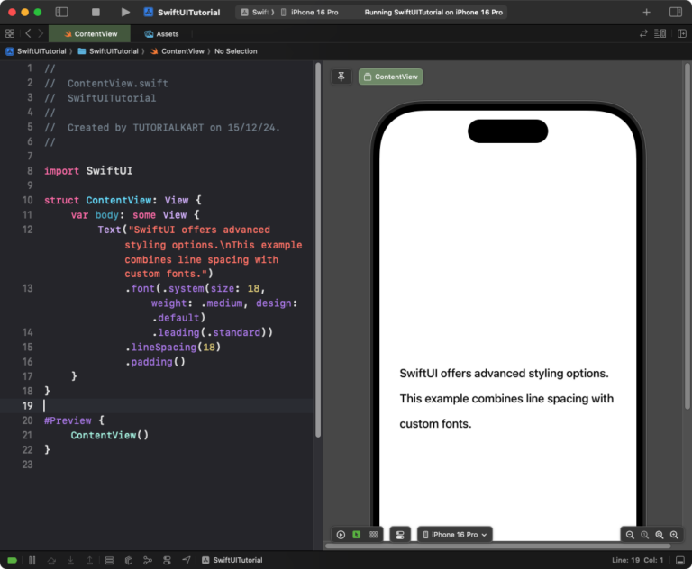 SwiftUI - Text Line Height - Examples [3]
