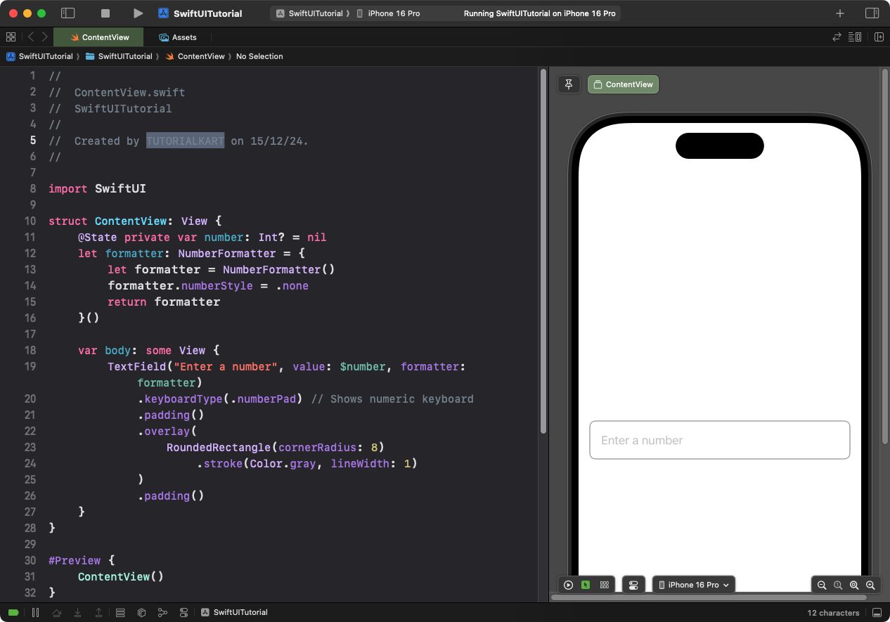 SwiftUI - TextField for Numbers Only