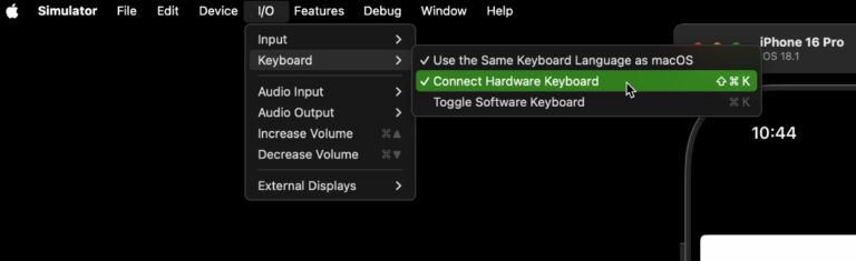 [Solved] Xcode - Keyboard Does Not Show Up in Simulator
