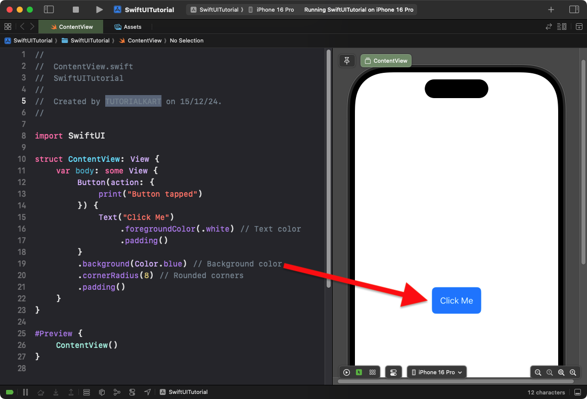 SwiftUI - Button Background Color - Examples [3]