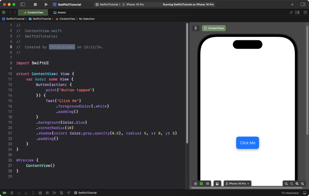 SwiftUI - Button with Shadow - Examples [3]