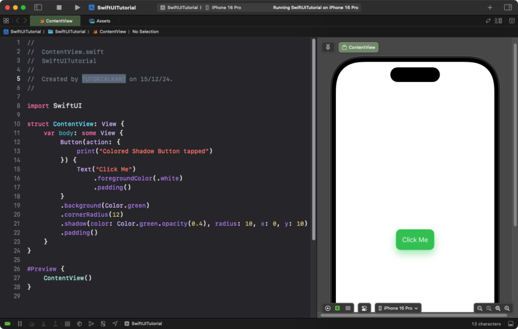 SwiftUI - Button with Shadow - Examples [3]