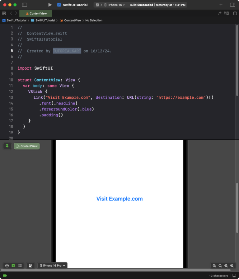 SwiftUI Link - Syntax and Basic Examples [4]