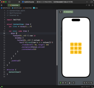 SwiftUI Grid - Syntax and Examples [4]