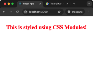 React CSS Styling