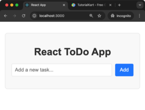 React ToDo App - Complete Code with Explanation